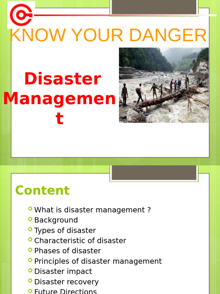 Disaster Management | PDF | Natural Disasters | Emergency Management