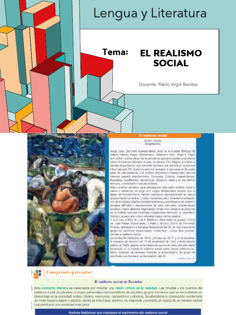 El realismo Social 2do BGU | PDF
