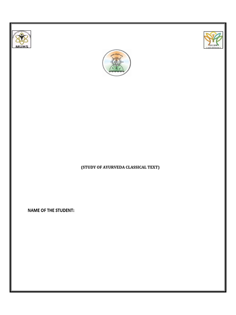 NLH Record Book First 3 Pages | PDF | Ayurveda | Asian Traditional Medicine