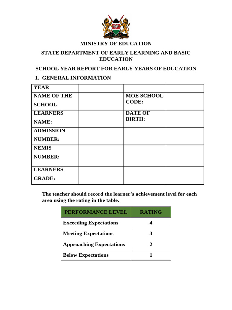 CBC REPORT CARD | PDF
