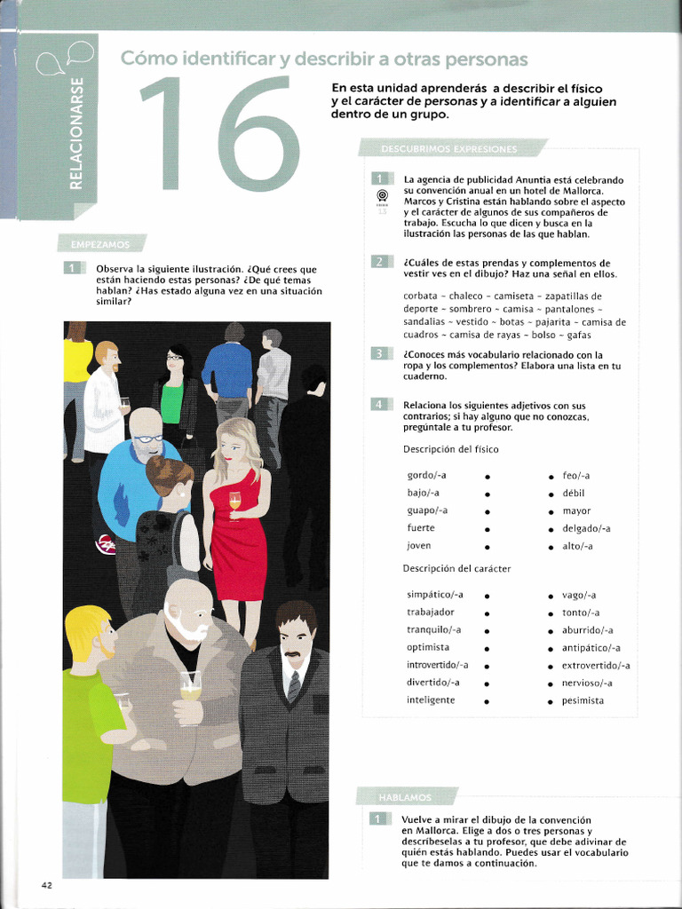 Descripción de personas y su carácter | PDF | Ropa | Apariencia humana