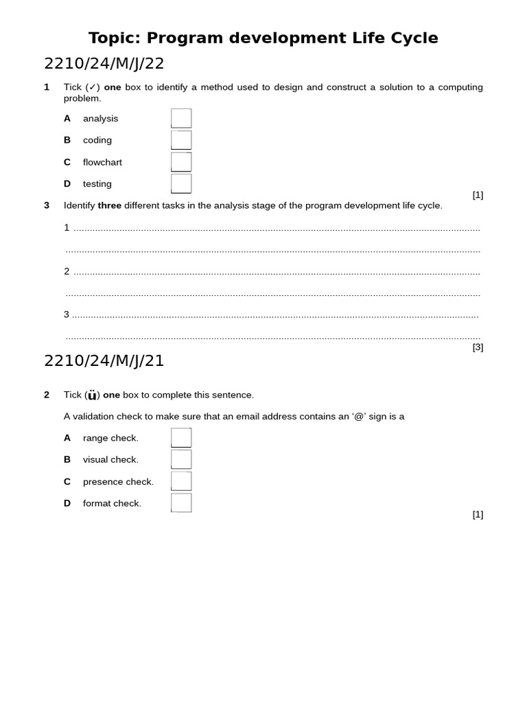 Program development life cycle | PDF | Algorithms | Computer Programming