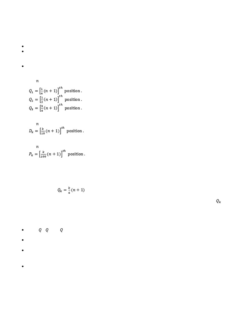 Q4 W2 Measures of Position For Ungrouped Data - STE | PDF | Percentile ...