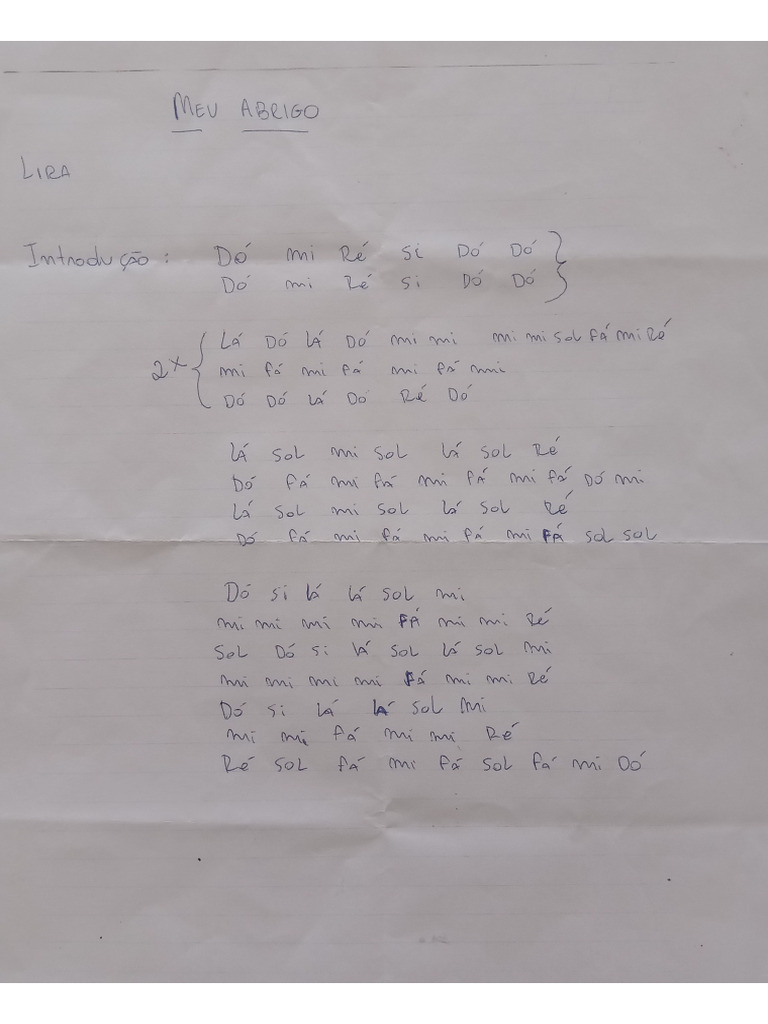 Meu Abrigo - Lira | PDF