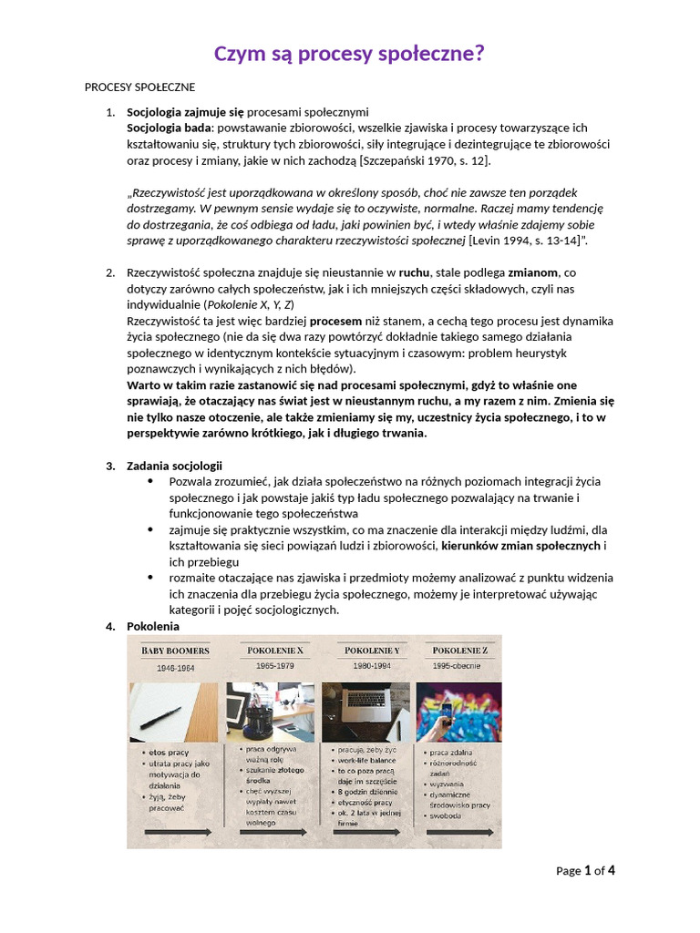 Procesy Społeczne | PDF