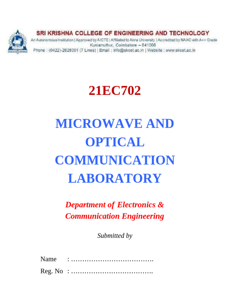 MWOC lab additional final | PDF | Electrodynamics | Physical Phenomena