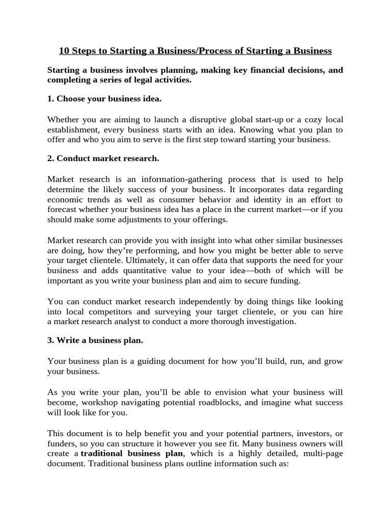 Process of Starting Business | PDF | Insurance | Sole Proprietorship