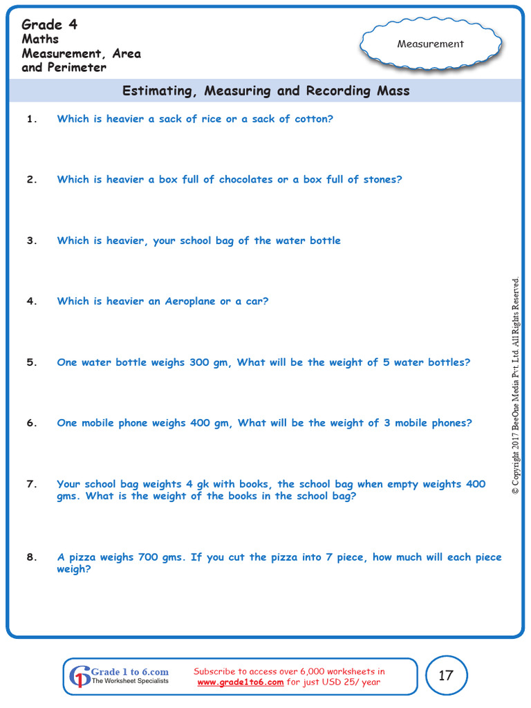 Measuring Mass | PDF