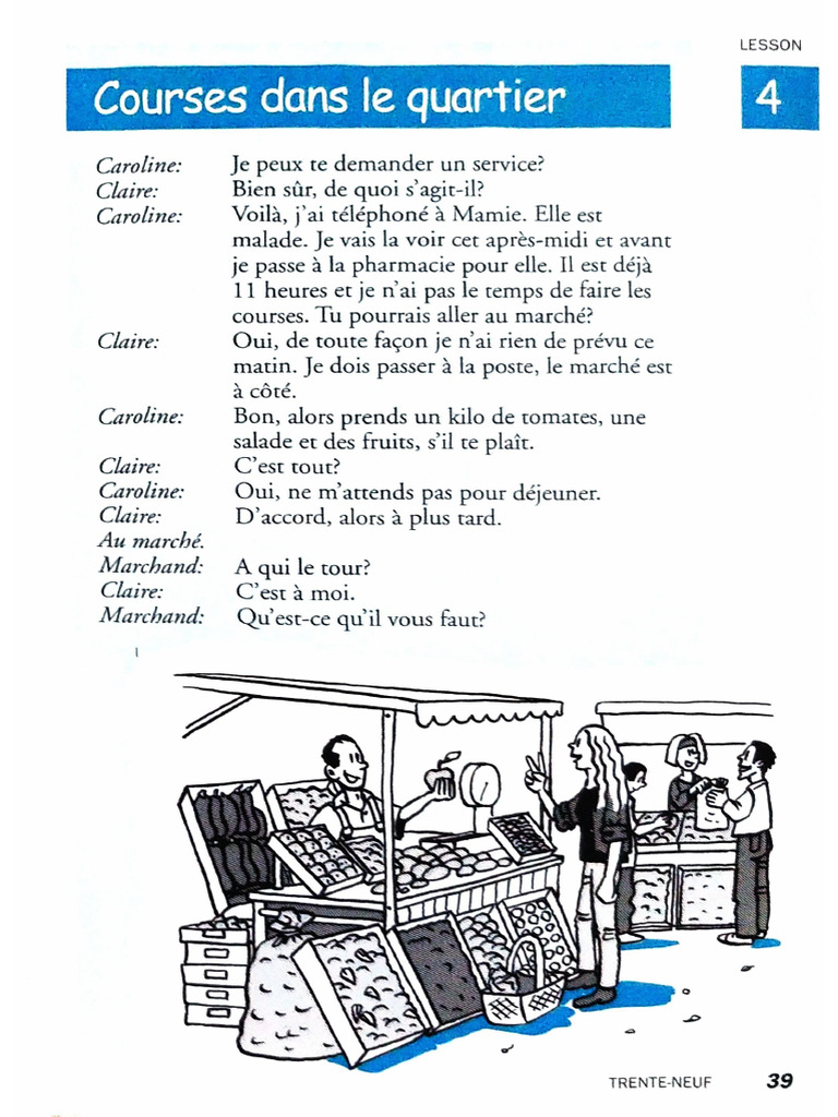 French in 30 Days - Lesson 4 | PDF