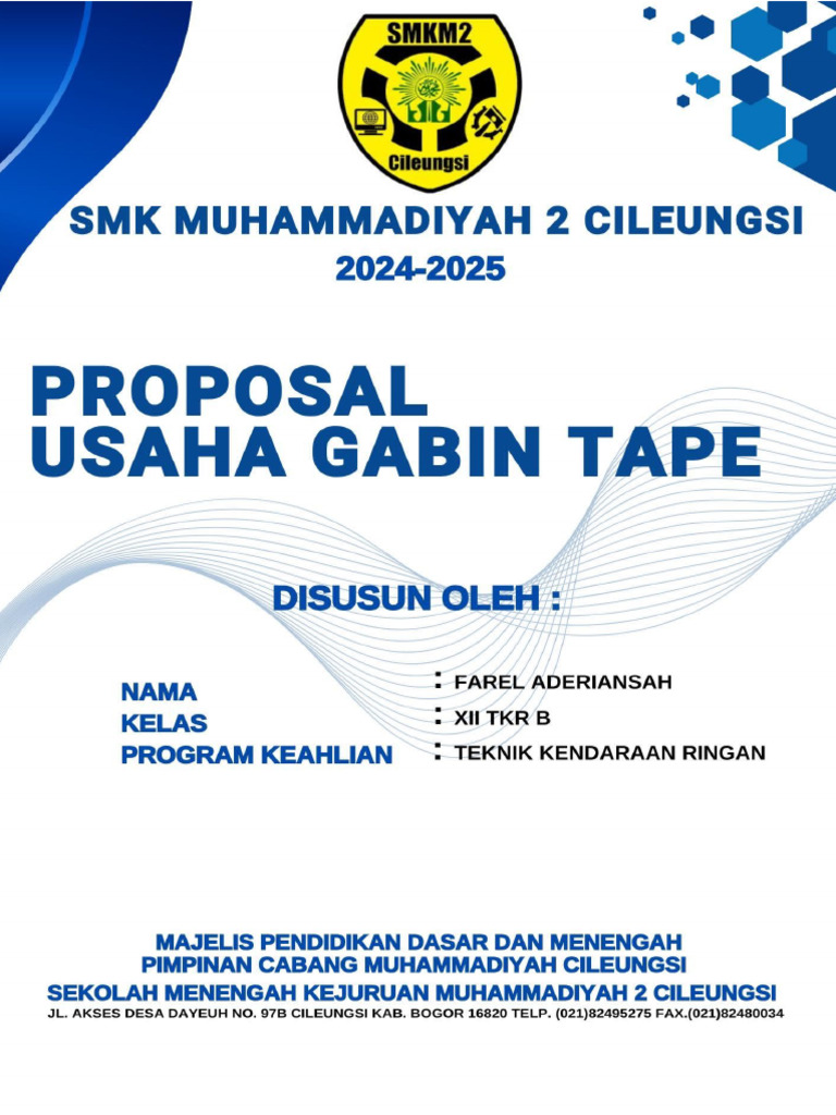 Proposal Usaha Farel Aderiansah Xii Tkr b | PDF