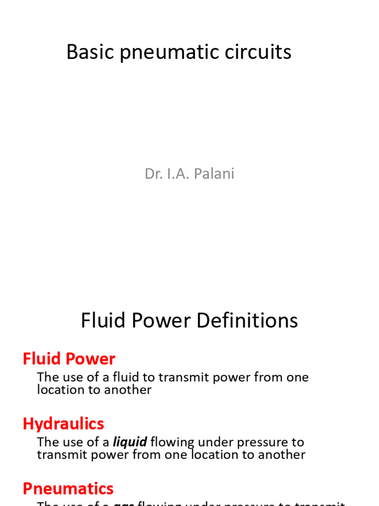 Basic Pneumatic Circuits | PDF | Valve | Pump