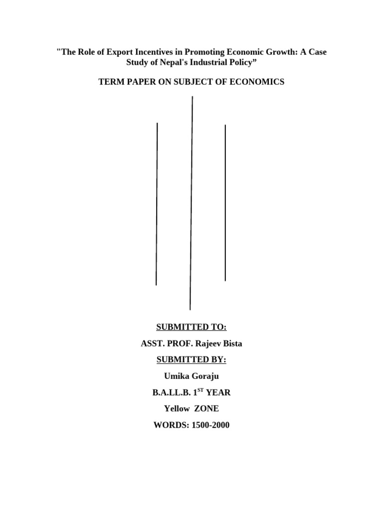 Export Incentives and Economic Growth in Nepal | PDF | Exports | Subsidy