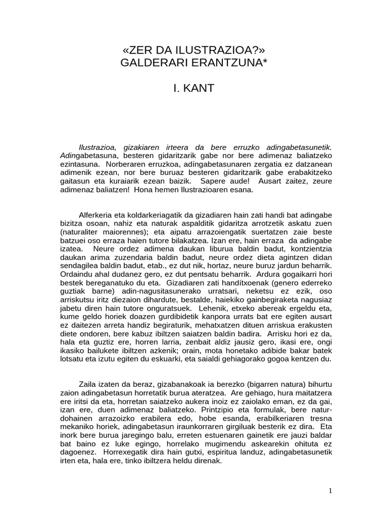 Zer Da Ilustrazioa | PDF