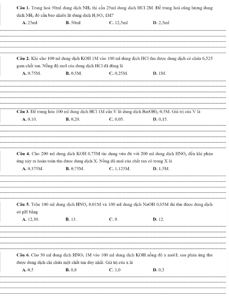 1.1.phanung Axit Bazo | PDF