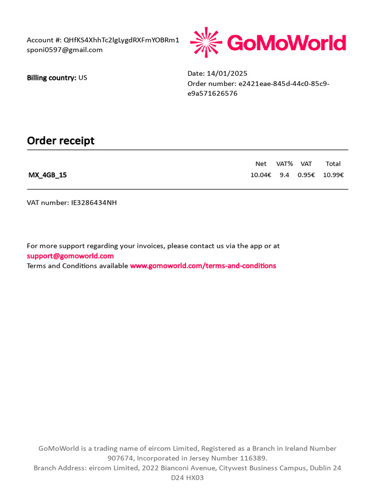 Invoice Mexico 20250114 | PDF