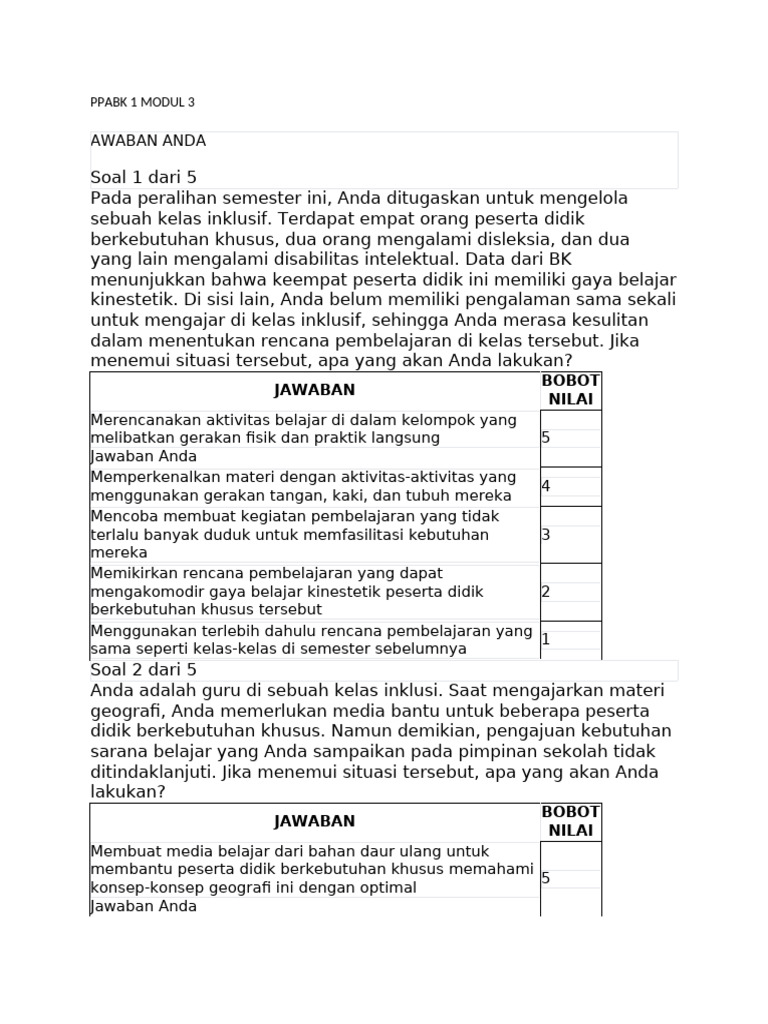 Ppabk 1,2,3 Modul 3 | PDF