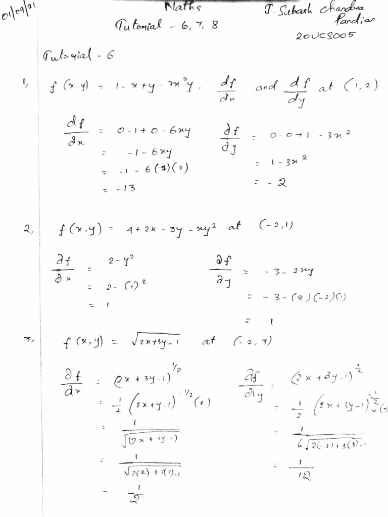 Advanced Calculus Concepts and Proofs | PDF