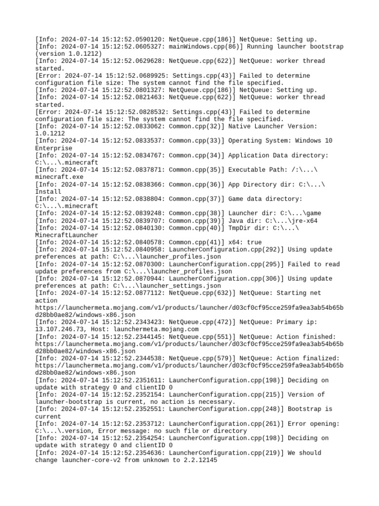 Launcher Log | PDF | Ibm Pc Compatibles | Operating System Technology
