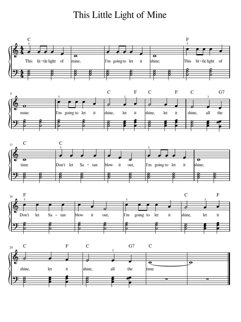 This Little Light of Mine Edit Final-Chord | PDF