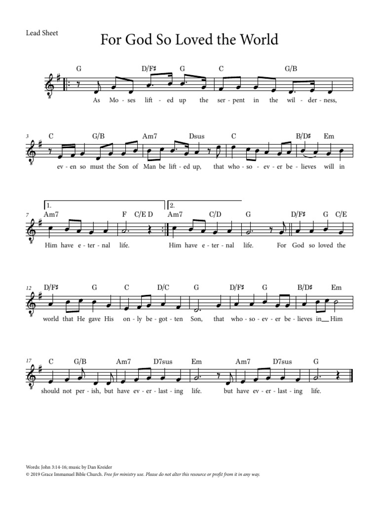 For+God+So+Loved+the+World Lead | PDF