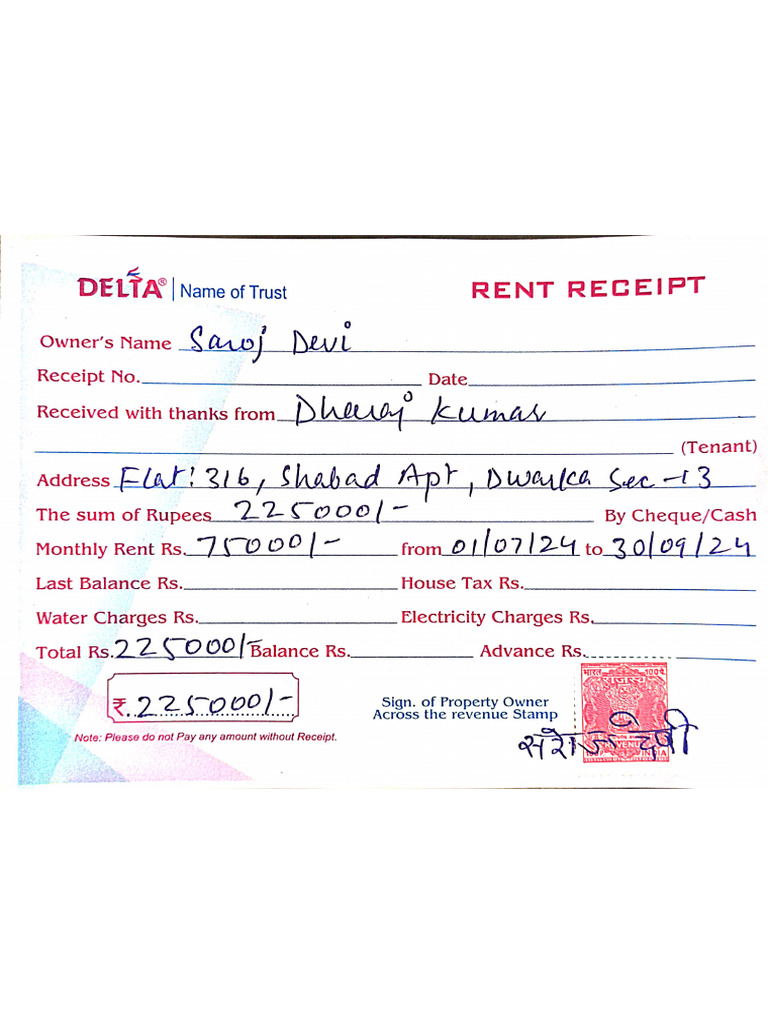 Rent July-Sept | PDF