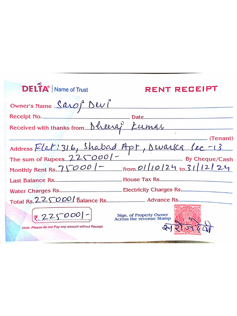 Rent Oct-Dec | PDF