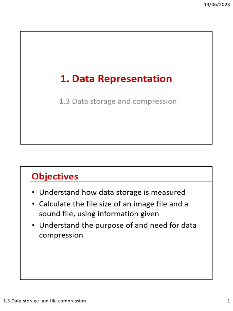 Data Storage and Compression Techniques | PDF | Data Compression | Signal Processing