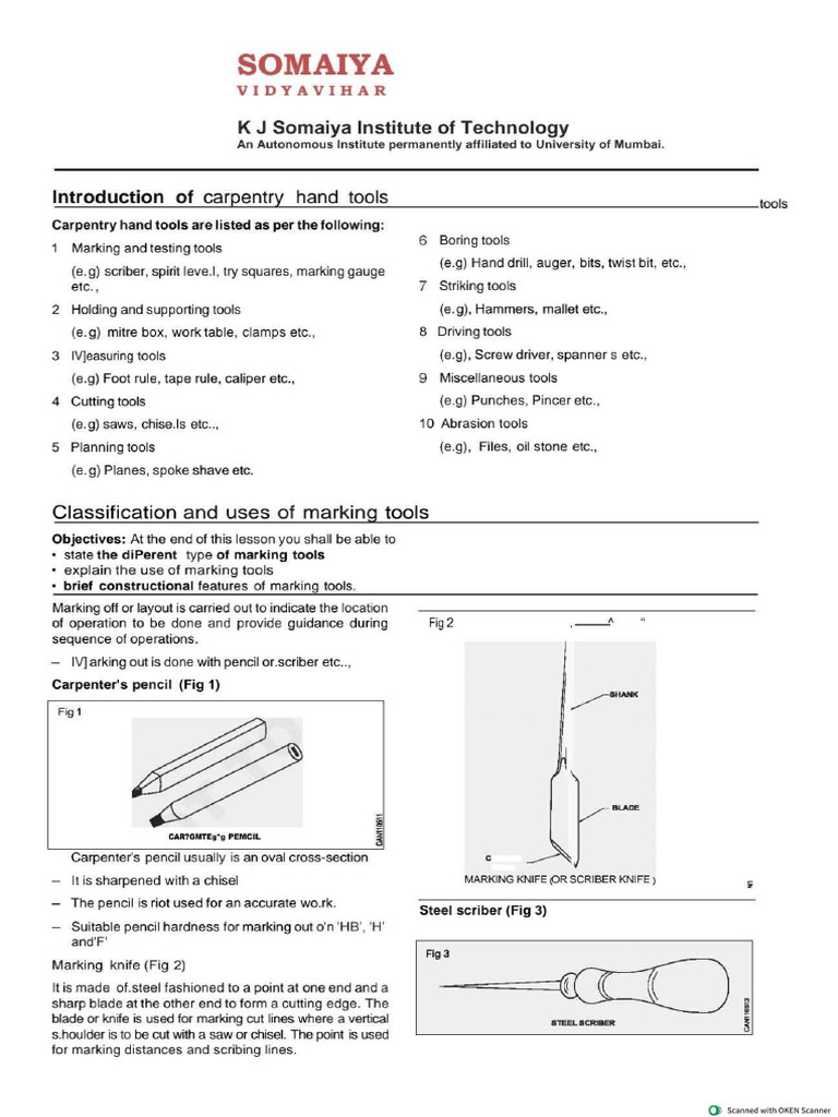 Carpentry Theory | PDF