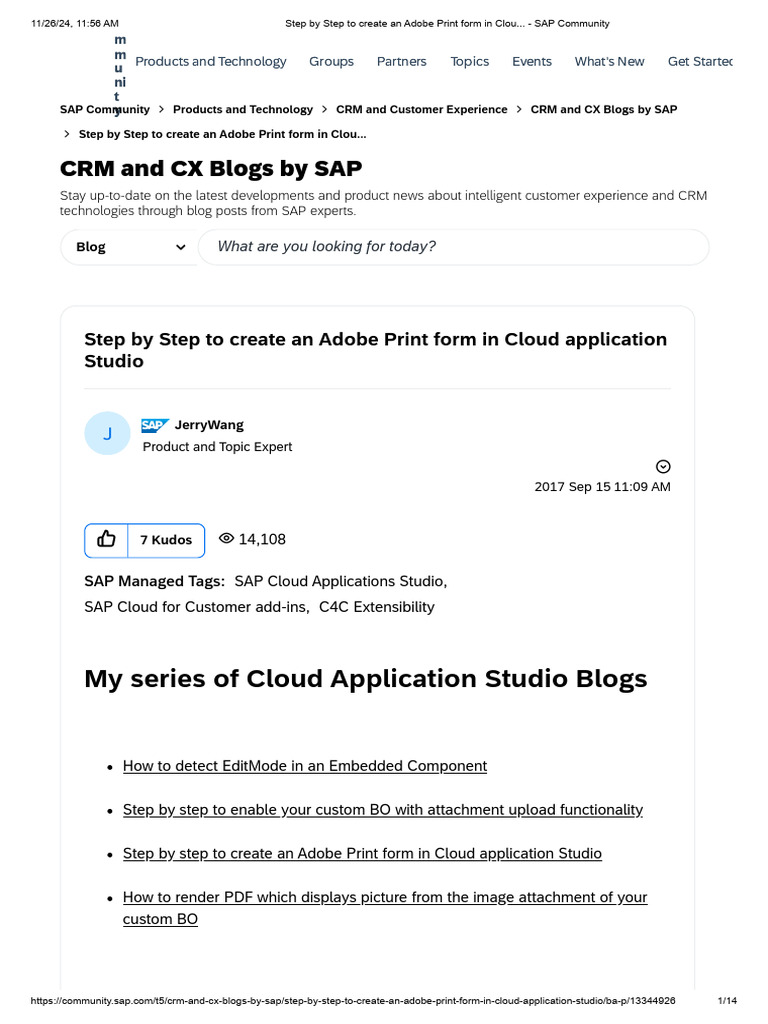 Create Adobe Print Forms in Cloud Studio | PDF | Customer Relationship ...