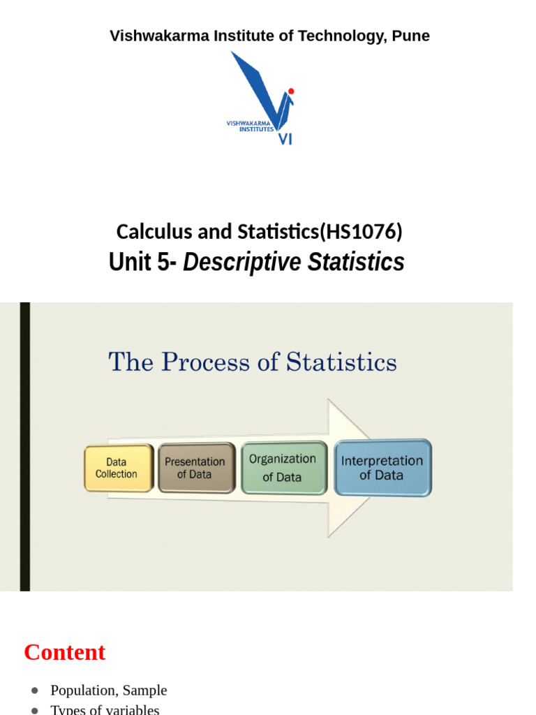 CAS - Descriptive Statistics - Final PPT-1 | PDF | Skewness | Mode ...