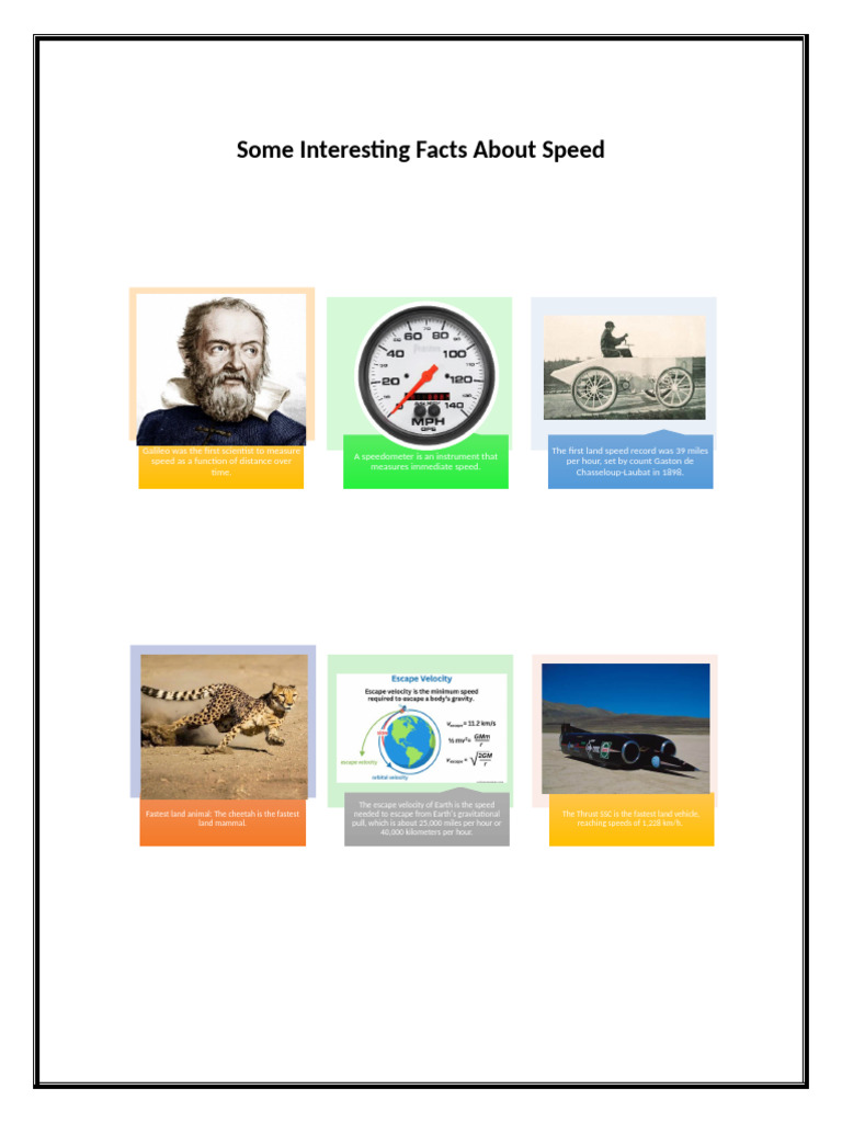 Some Interesting Facts About Speed | PDF