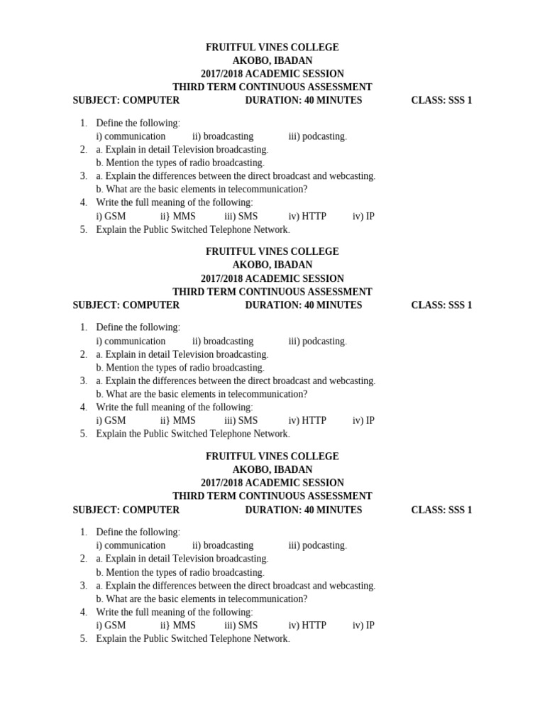 Computer SSS1 | PDF