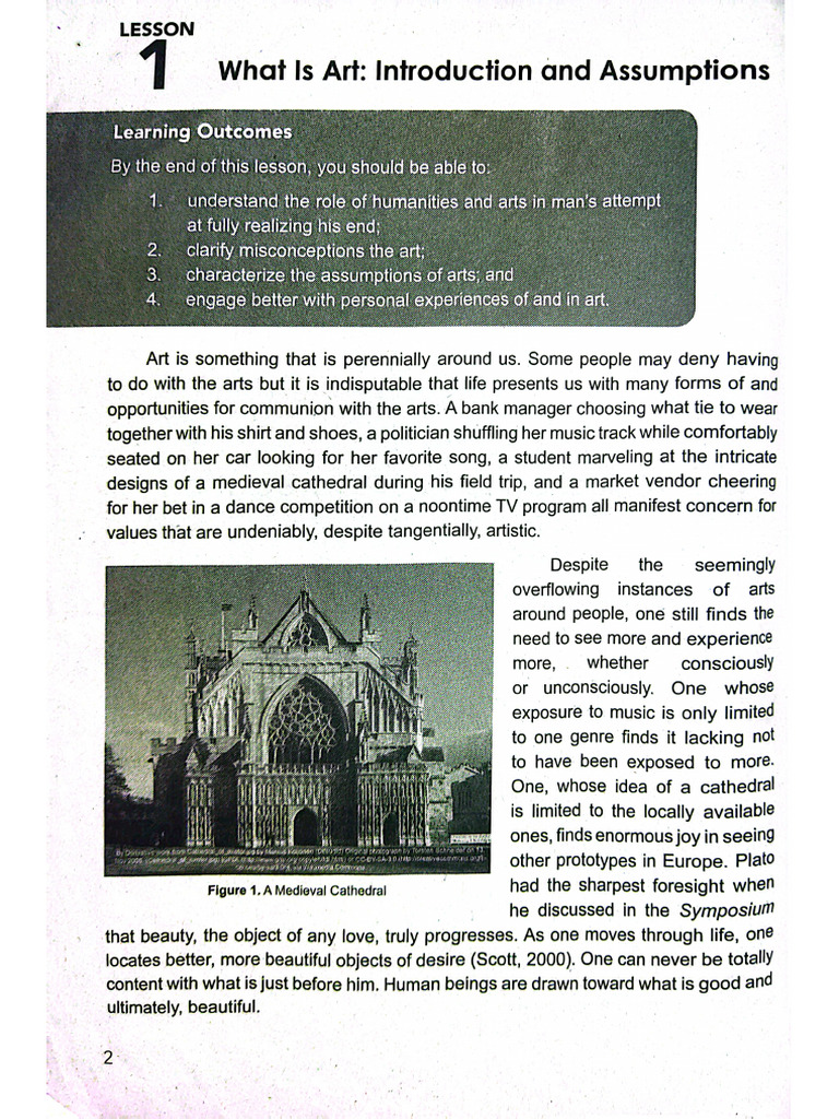Art Appreciation Lesson 1 | PDF
