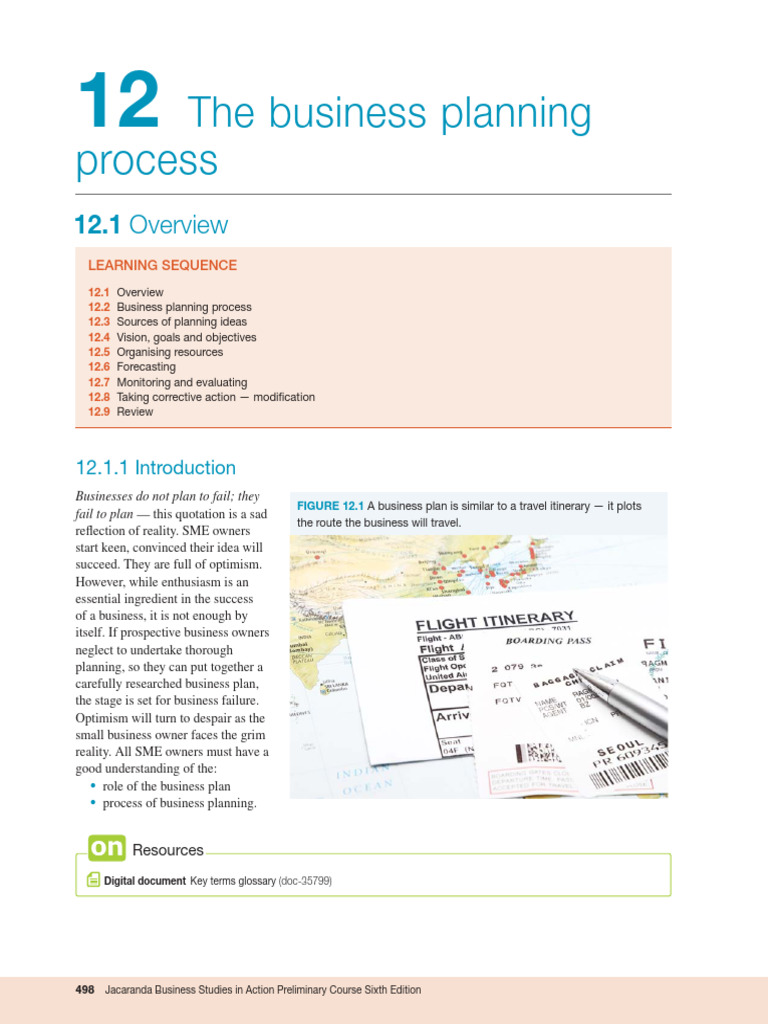 C 12 The Business Planning Process | PDF | Swot Analysis | Goal