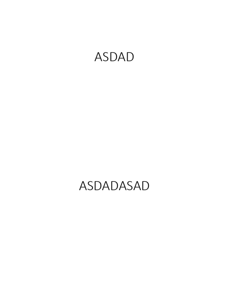 ASDAD | PDF