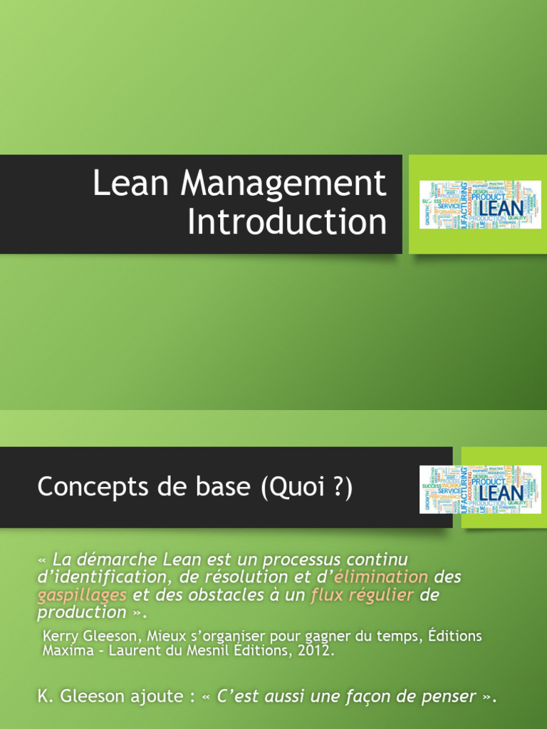 Maison Lean : Principes et Outils | PDF | Lean (production) | Économie ...