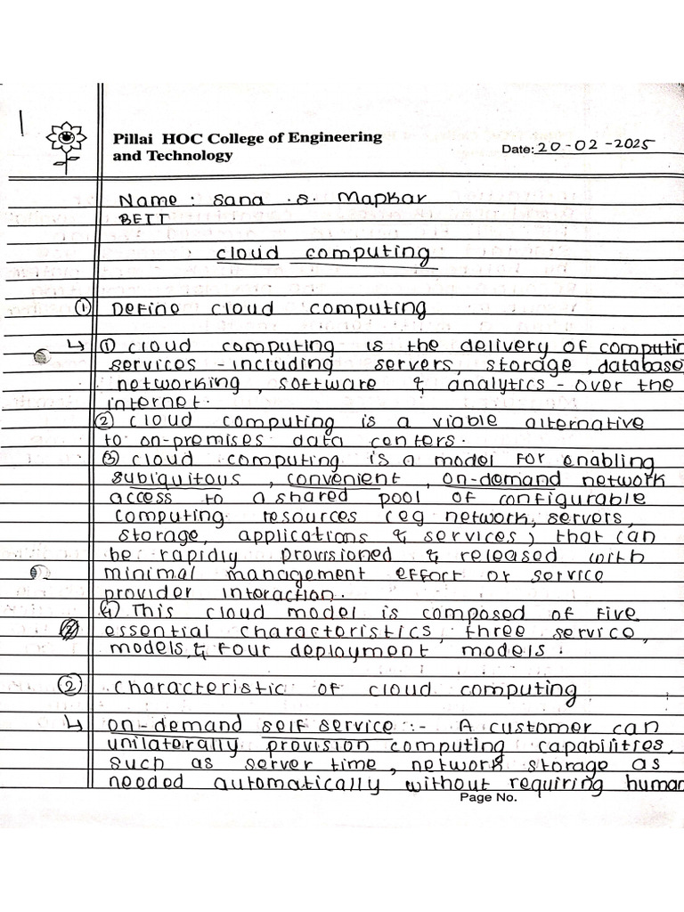 CC Assignment 1 | PDF