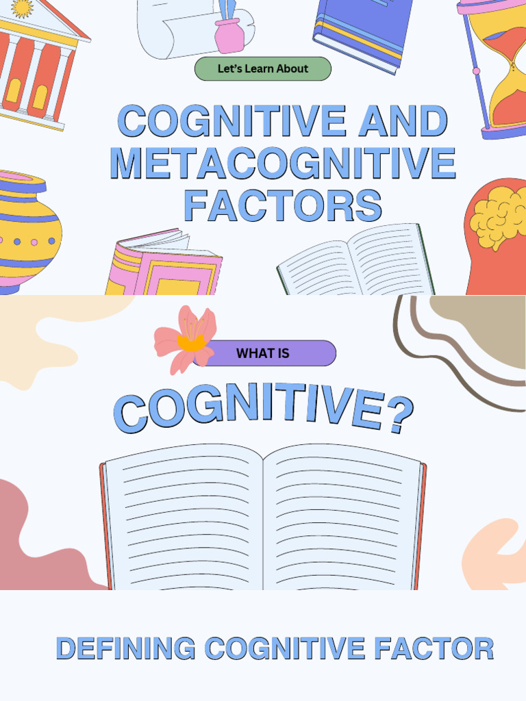 Cognitive And Metacognitive Factors Pdf Metacognition Cognition