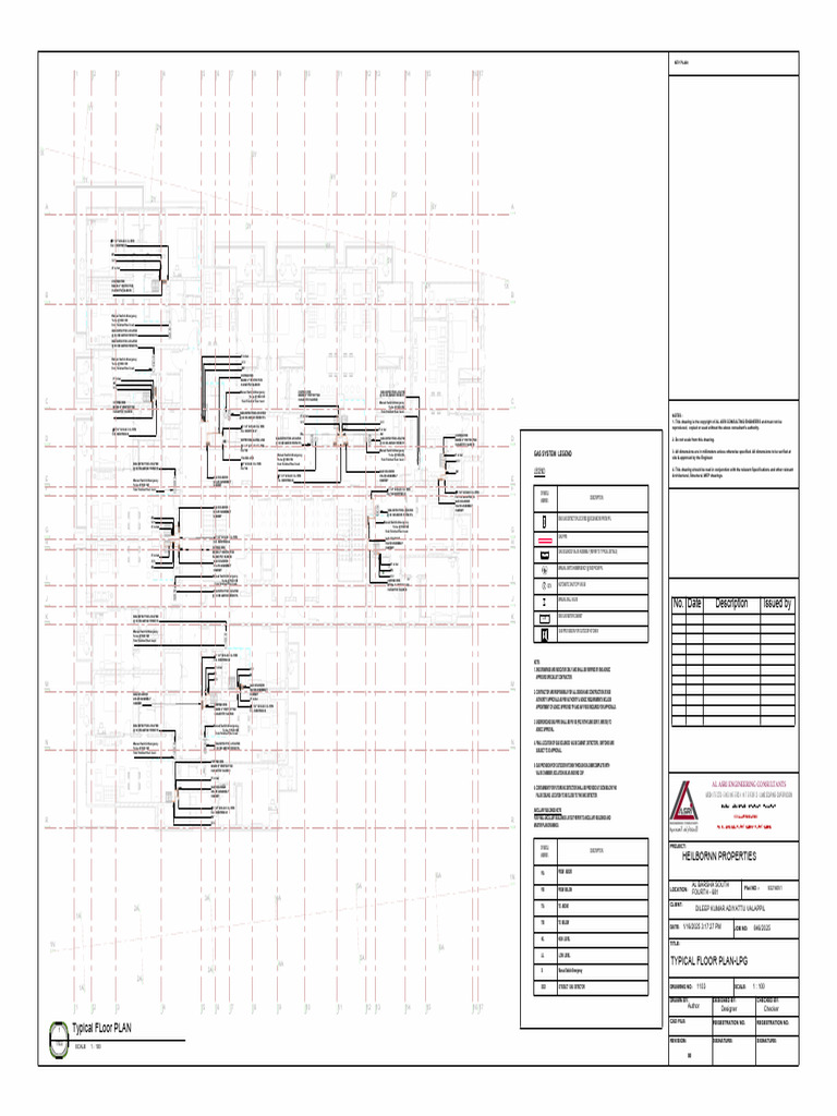 1103-Typical Floor Plan-Lpg | PDF | Pipe (Fluid Conveyance) | Valve