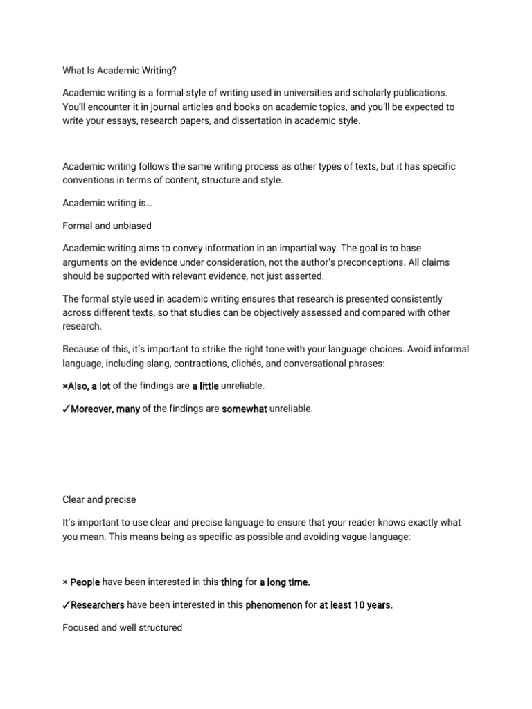 Academic Writing | PDF | Citation | Paragraph