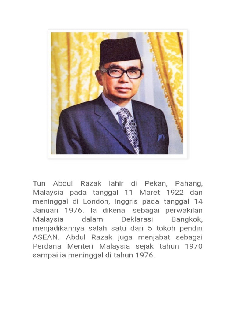 Tun Abdul Razak | PDF