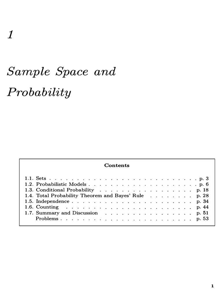 İlk Ünite-Introduction to Probability | PDF | Probability | Probability Theory