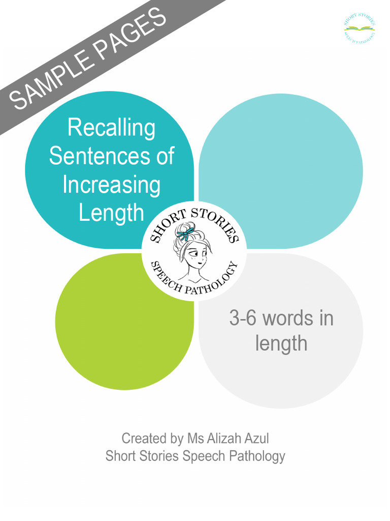 Recalling Sentences of Increasing Length: PLE PAG ES | PDF