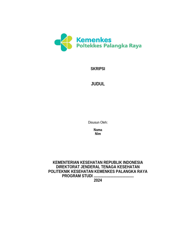 Contoh Cover Skripsi | PDF