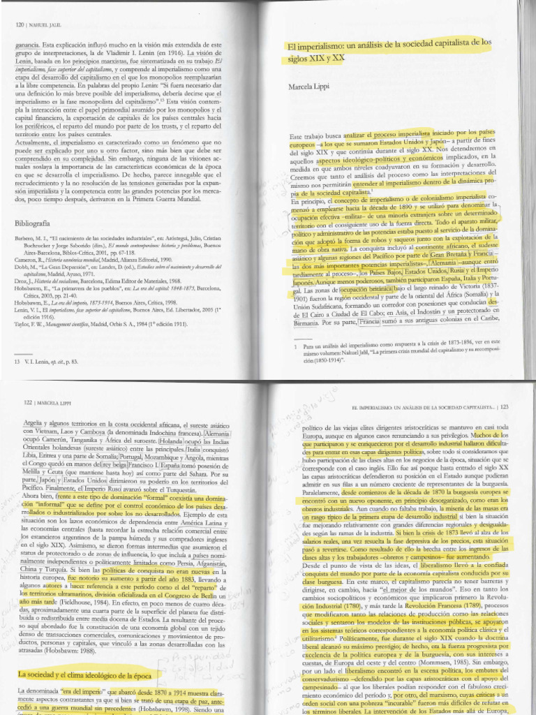 Lippi, M El Imperialismo, Un Análisis de La Soc Capitalista de Los S ...