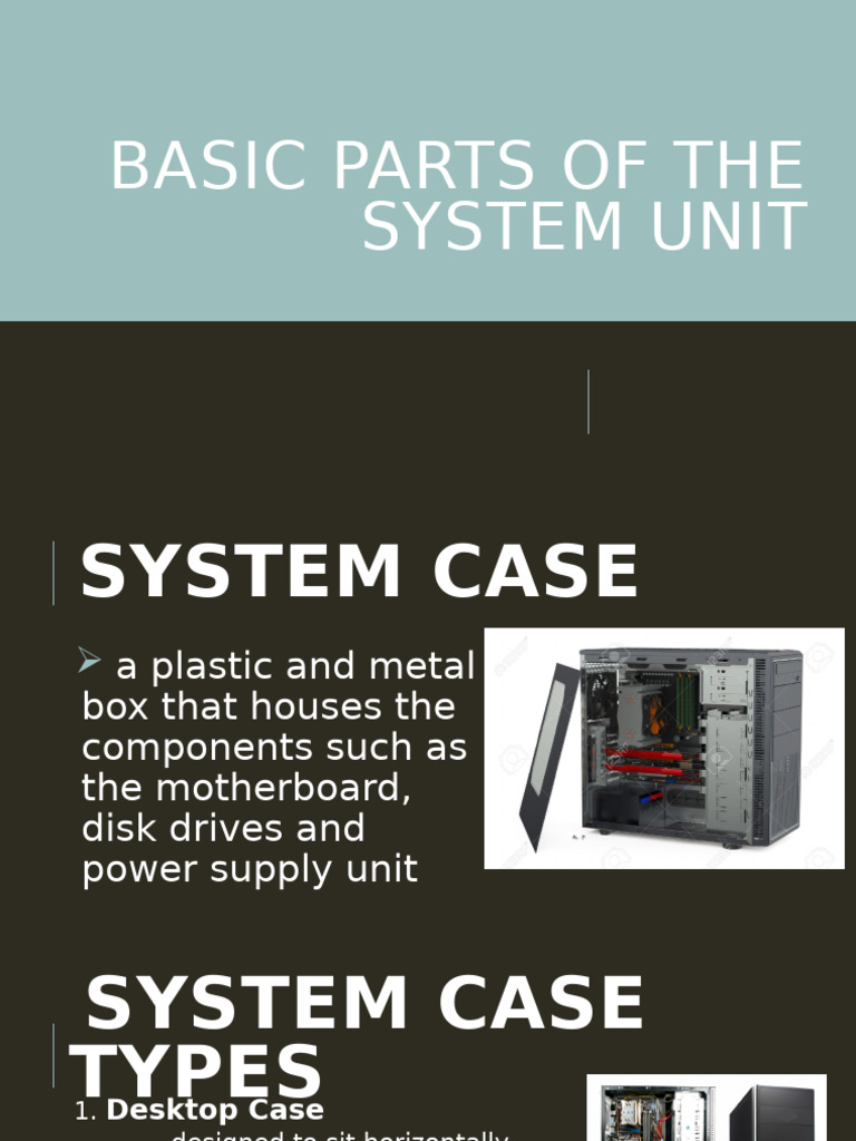 Basic Parts of The System Unit | PDF