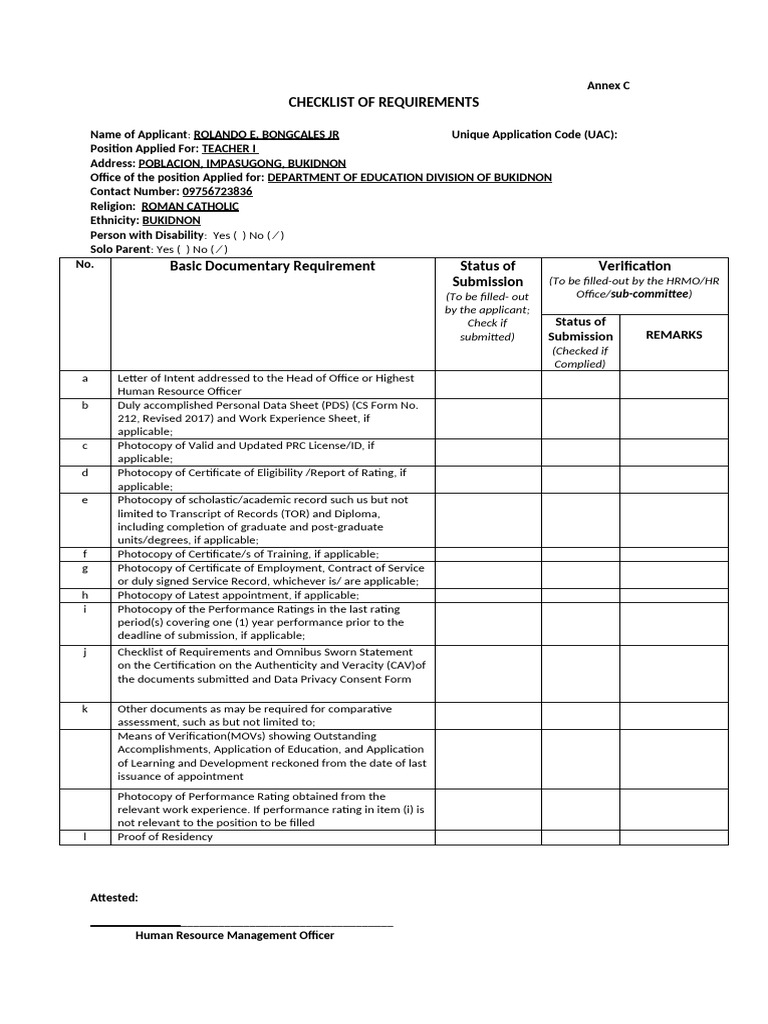 CHECKLIST-AND-OMNIBUS | PDF