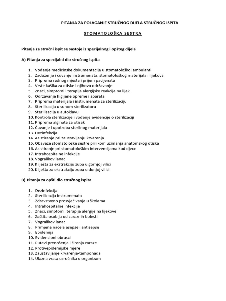 3-8 SSS Stomatoloska Sestra | PDF