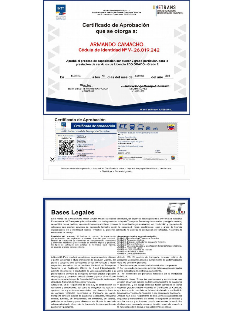certificado de saber | PDF