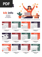 Calendar - Kik Info.2025 | PDF